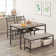 17 Stories Emond Rectangular Modern/Farmhouse/Rustic/Industrial Dining Set & Reviews | Wayfair